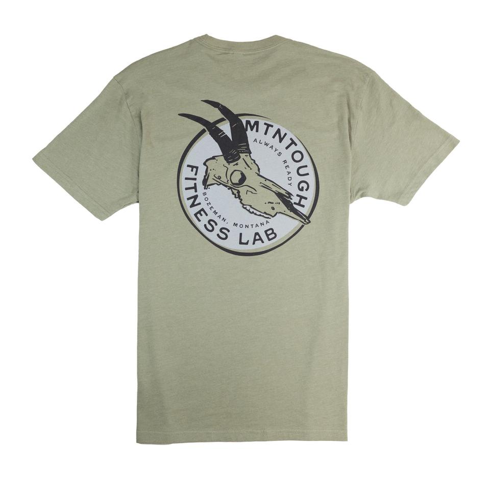 MTNTOUGH Goat T-Shirt Light Olive | Guidefitter