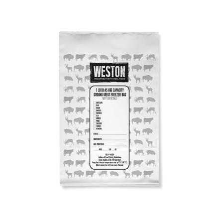 Weston 1 LB Meat Freezer Bags 100 count | Guidefitter