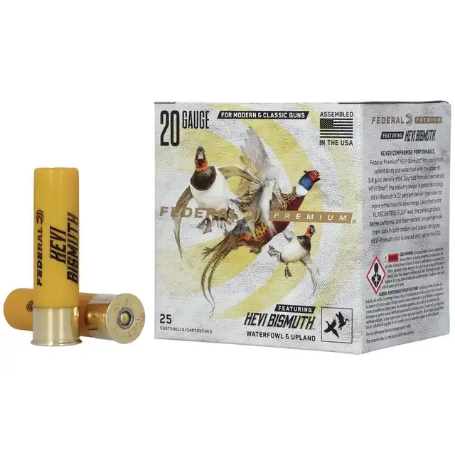 Premium HEVI-Bismuth 20 Gauge Shot Size 5 Shot Charge 1 1/8 | Guidefitter